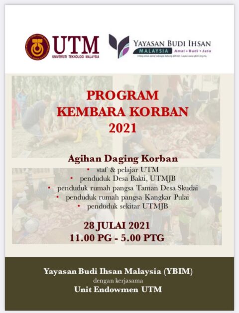 PROGRAM KEMBARA KORBAN UTM – YAYASAN BUDI IHSAN MALAYSIA | ENDOWMEN UTM