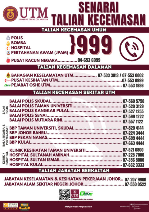 Emergency Response Team (ERT) | OSHE UTM