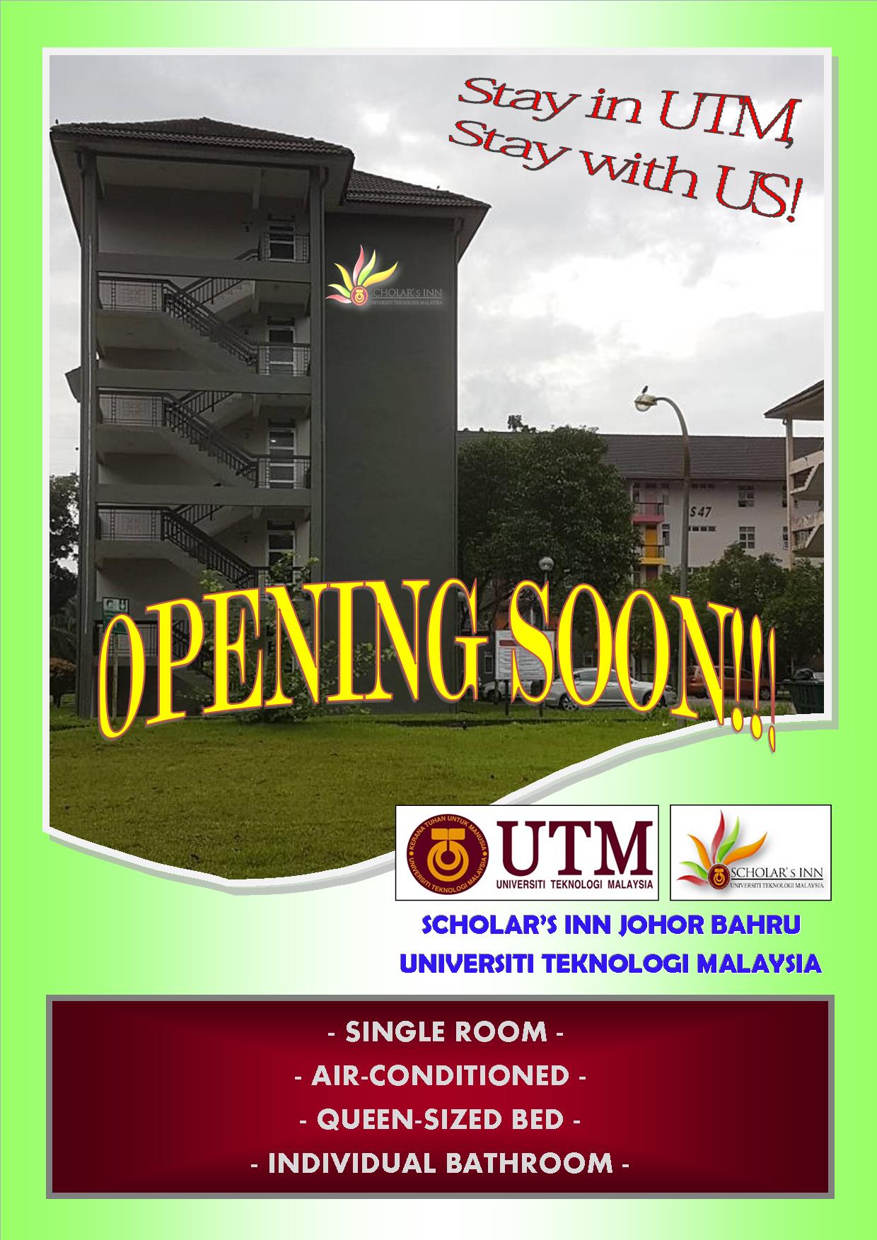 TAWARAN PENGINAPAN TERBARU – STUDIO ROOM | SCHOLAR's INN | Universiti ...